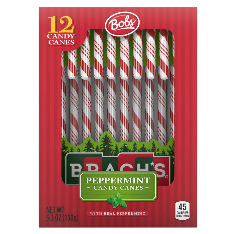 Brach's Bob's Red & White Mint Candy Canes 12ct - Brach – BevMo!