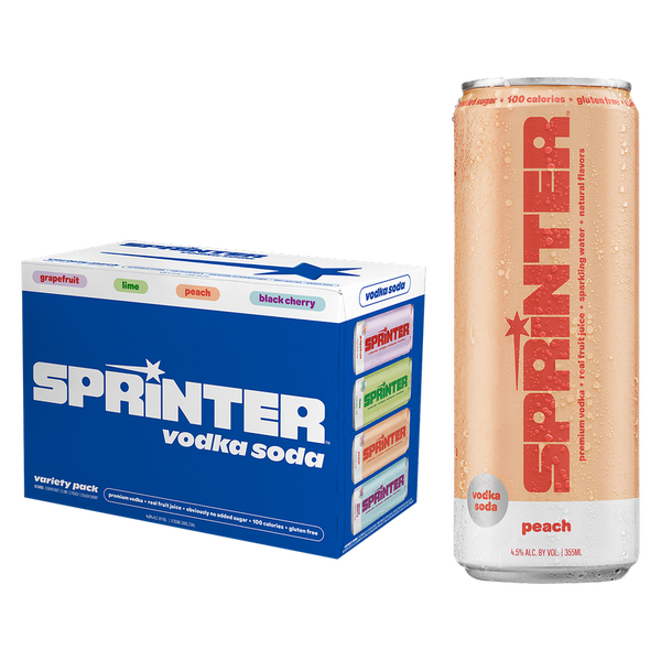 Sprinter Vodka Soda Variety 8pk 12oz Cans 4.5% ABV – BevMo!