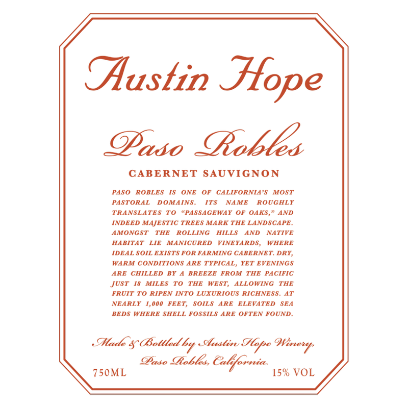 Austin Hope Cabernet Sauvignon 750ml - Austin Hope – BevMo!