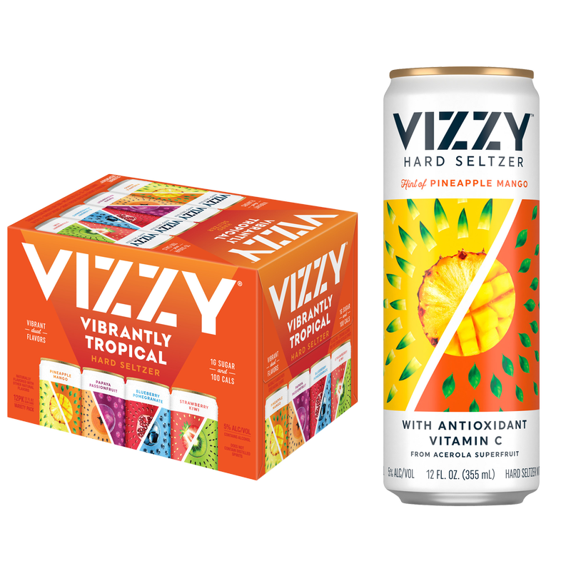 Vizzy Tropical Hard Seltzer Variety 12pk 12oz Can 5.0% ABV - Vizzy – BevMo!