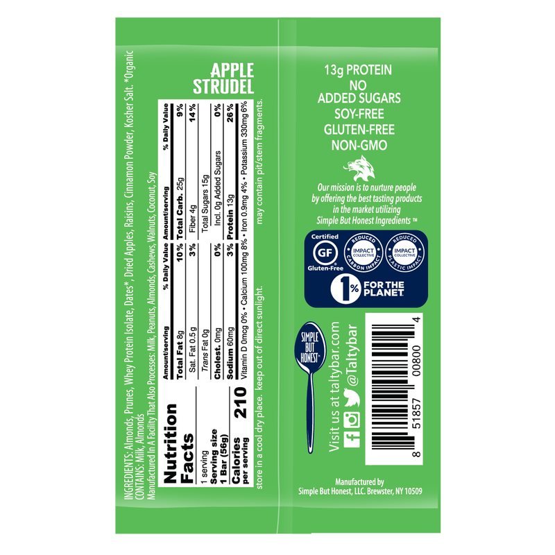 Talty Bar Apple Strudel 2oz - Talty Bar – BevMo!