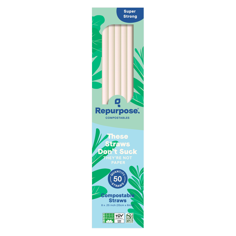 Repurpose Compostable PHA Straws, 50 ct - Repurpose Compostables – BevMo!