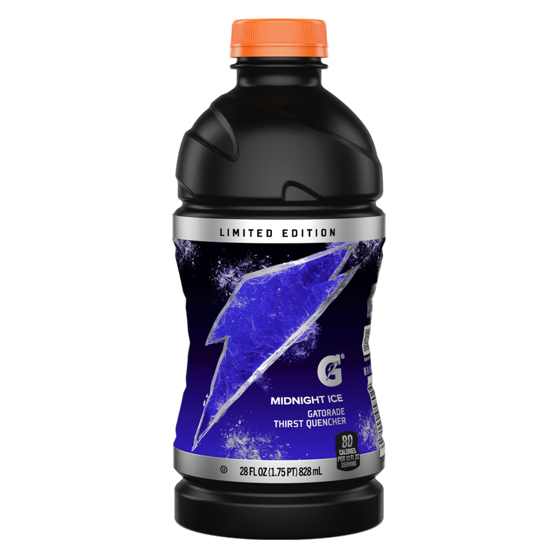 Gatorade Thirst Quencher Midnight Ice 28oz Btl - Gatorade – BevMo!
