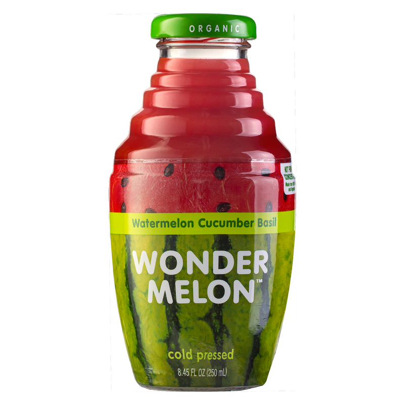 Wonder Juice Cucumber Basil Organic Cold-Pressed Juice 8.45oz Glass Btl ...