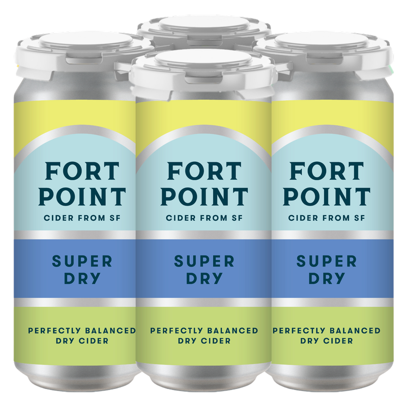 Fort Point Super Dry Cider 4pk 16oz Can - Fort Point – BevMo!