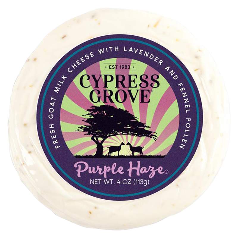 Cypress Grove Purple Haze Goat Cheese - 4oz - Cypress Grove – BevMo!