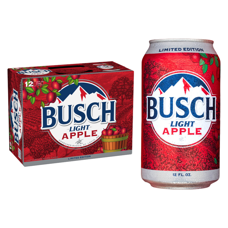 Busch Light Apple 12pk 12oz Can - Busch Light – BevMo!