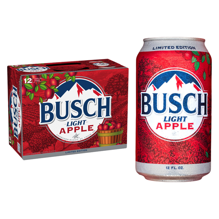 Busch Light Apple 12pk 12oz Can - Busch Light – BevMo!