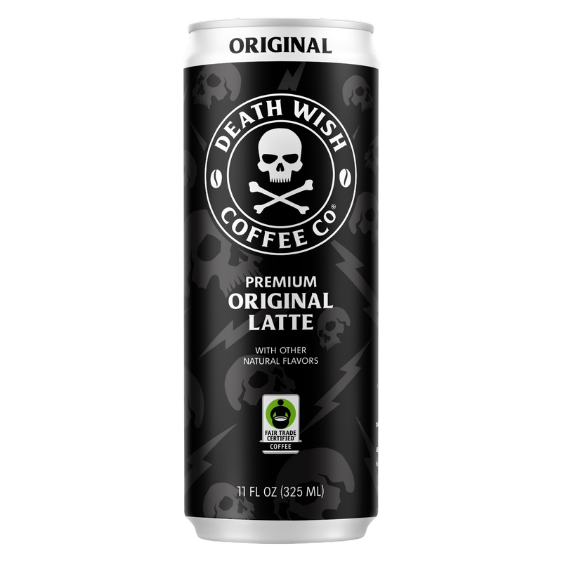 Death Wish Coffee Fair Trade Original Latte 11oz Can - Death Wish – BevMo!