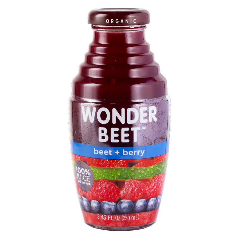 Wonder Juice Organic Beet & Cherry Cold-Pressed Juice 8.45oz Glass Btl - Wonder Juice – BevMo!