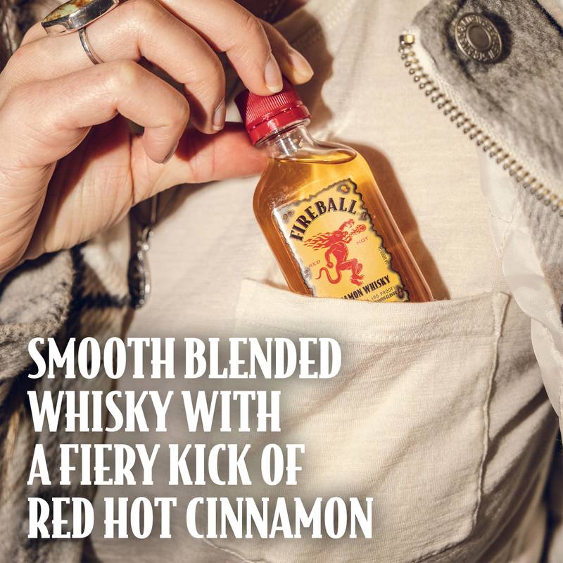 Fireball Candy Cane 10pk 50ml (66 Proof) - Fireball – BevMo!