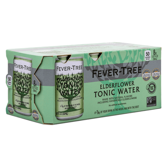 Fever-Tree Elderflower Tonic Water (8PK 5.07 OZ) - Fever-Tree – BevMo!