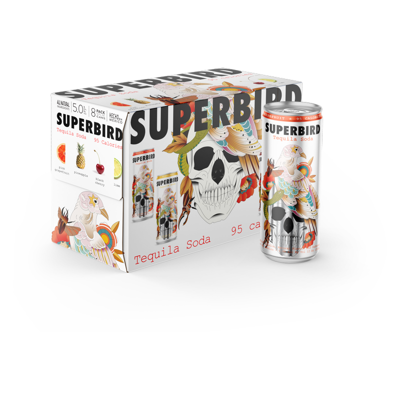 Superbird Tequlia Cocktail Soda 8pk 12oz Can - Superbird – BevMo!