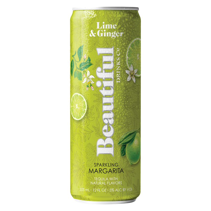 Beautiful Drinks Lime Ginger Sparkling Margarita 4pk 12oz - Beautiful ...
