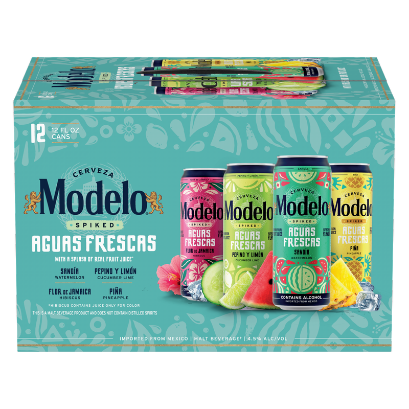 Modelo Spiked Aguas Frescas Variety Pack 12pk 12oz Can 4.5% ABV ...