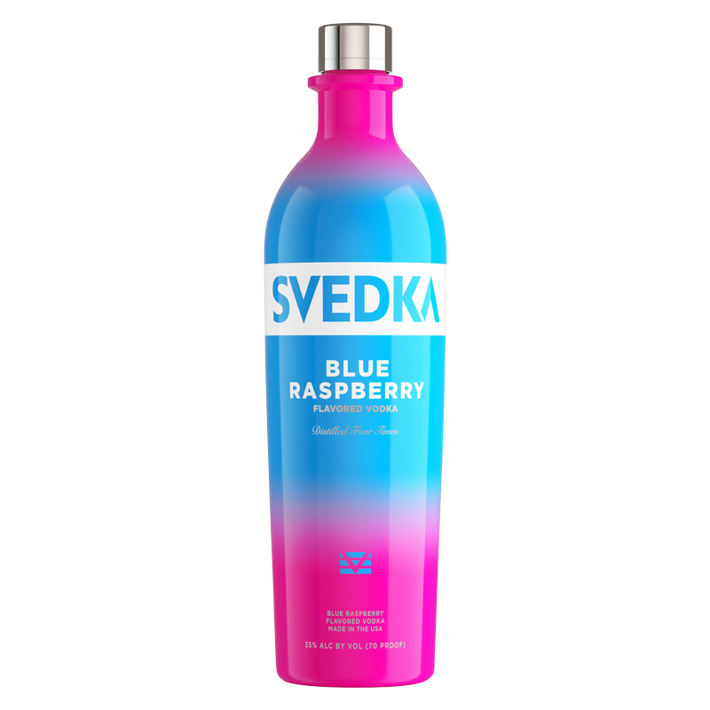 Svedka Blue Raspberry Vodka 750ml (70 Proof) - Svedka – BevMo!
