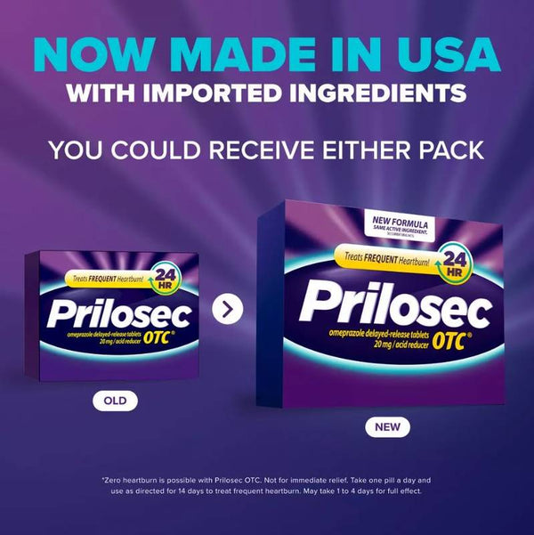 Prilosec OTC, Omeprazole 20mg, 14 Tablets - Prilosec – BevMo!