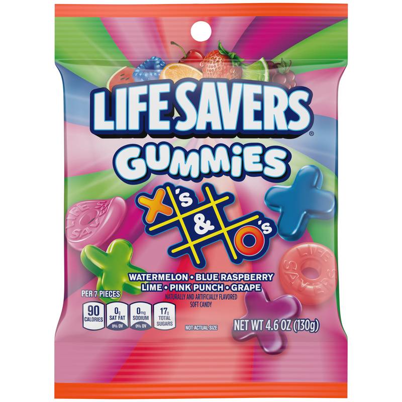 LIFE SAVERS Gummies X's & O's Gummy Candy , 4.6 oz - Life Savers – BevMo!