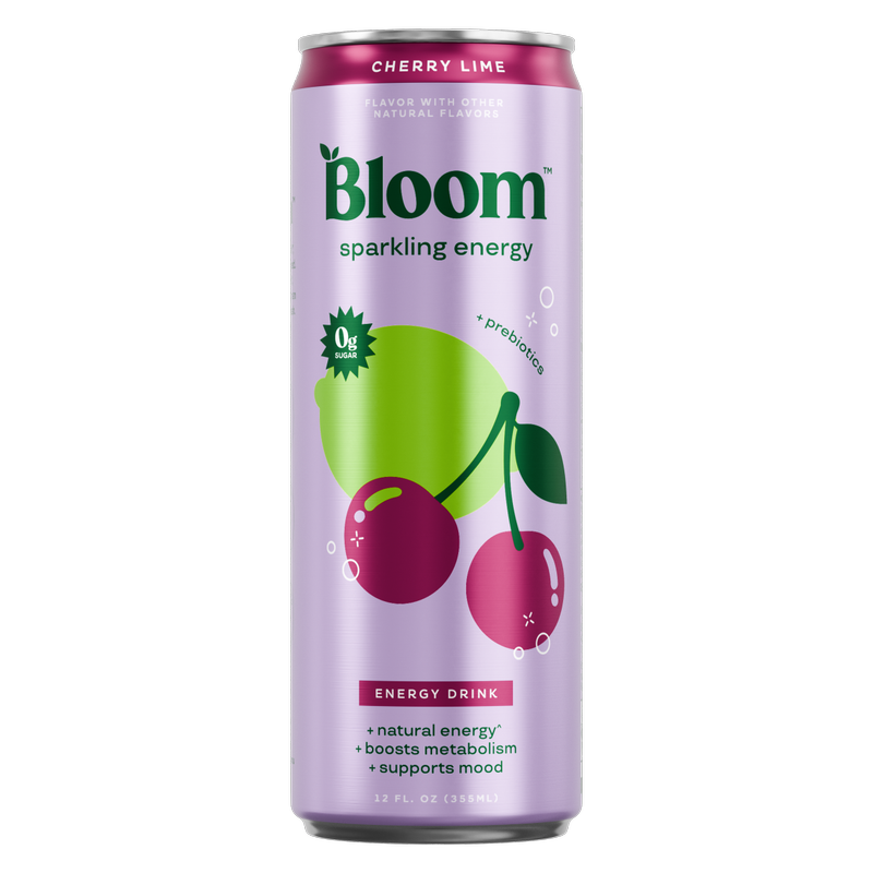 Bloom Cherry Lime Sparkling Energy 12oz Can - Bloom Energy – BevMo!