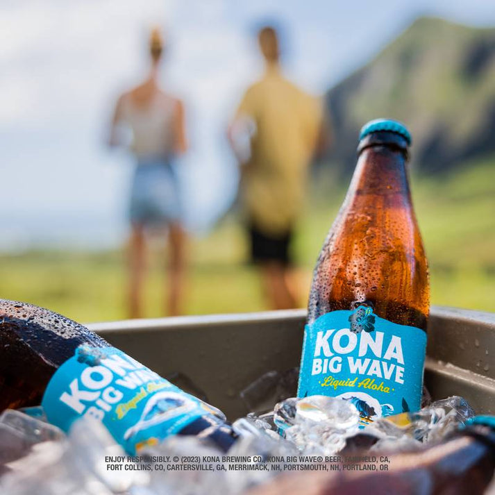 Kona Big Wave Premium Beer 12pk 12oz Bottles 4.4% ABV - Kona Brewing – BevMo!