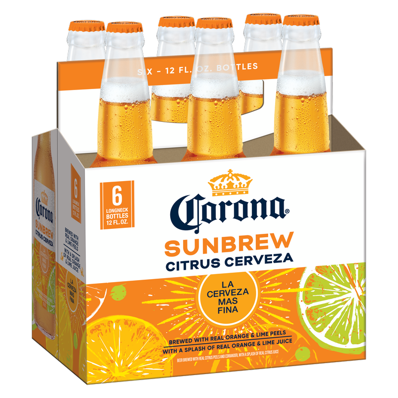 Corona Sunbrew Citrus Cerveza 6pk 12oz Btl 4.5% ABV - Corona – BevMo!