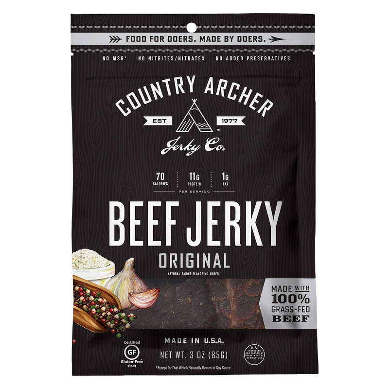Country Archer Original Beef Jerky 3oz - Country Archer – BevMo!