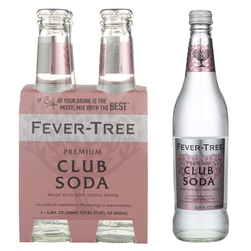 Fever Tree Club Soda 4pk 200ml Btl - Fever-Tree – BevMo!