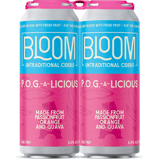 Bloom Untraditional Ciders P.O.G-A-Licious (4PKC 16 OZ) - Bloom ...
