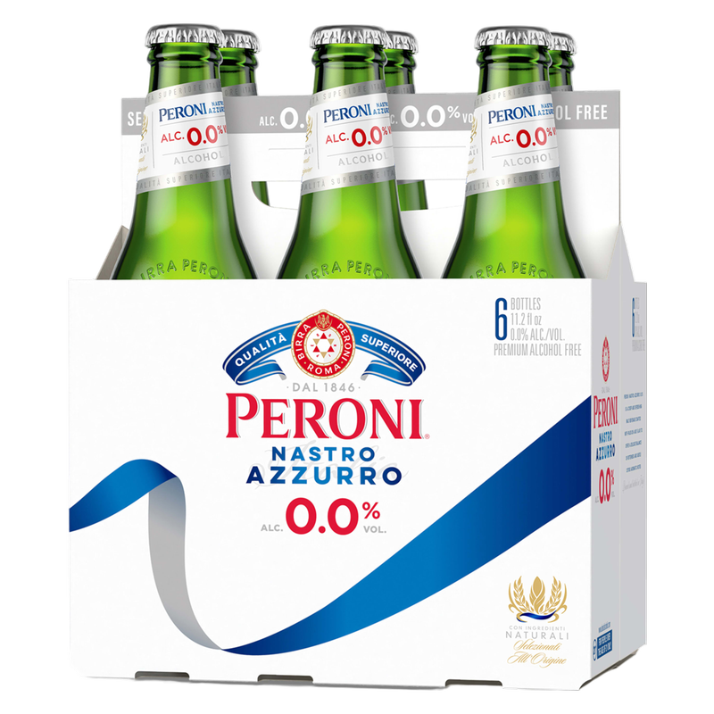 Peroni 0.0 6pk 11.2oz Btl 0.0% ABV - Peroni – BevMo!