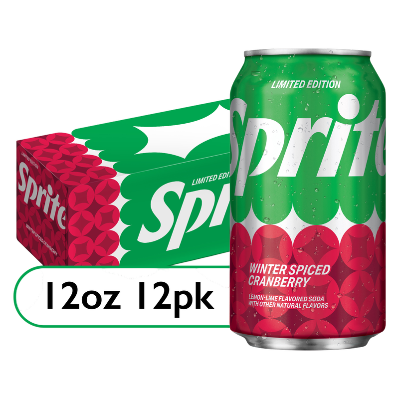 Sprite Winter Spiced Cranberry 12pk 12oz Can - Sprite – BevMo!