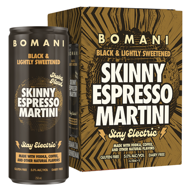 Bomani Skinny Espresso Martini 4pk 250ml Can - Bomani – BevMo!