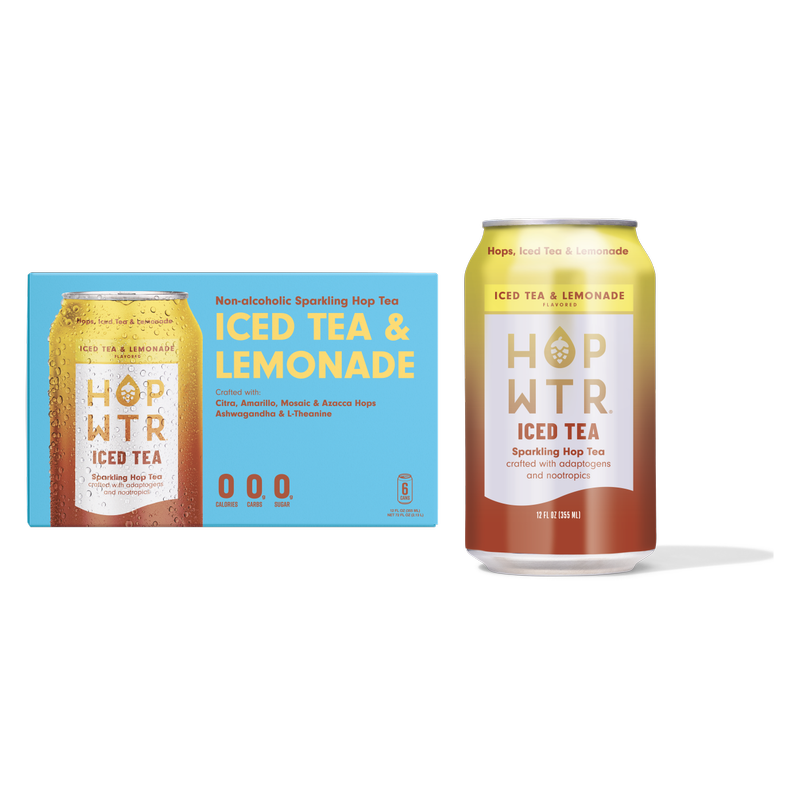 HOPWTR Iced Tea & Lemonade 6pk 12oz Can - HOP WTR – BevMo!