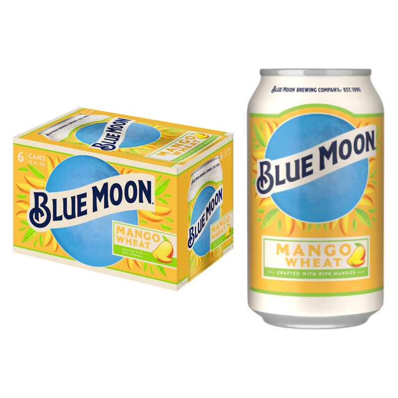 Blue Moon Mango Wheat 6pk 12oz Btl 5.4% ABV - Blue Moon – BevMo!