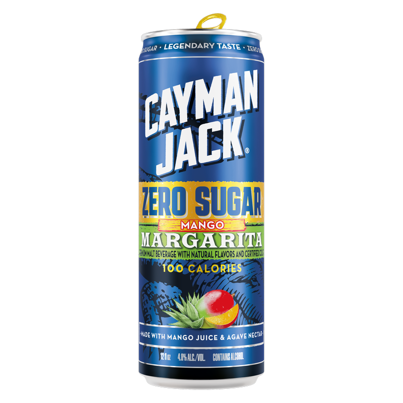 Cayman Jack Zero Sugar Mango Margarita 12oz Can 4.8% ABV - Cayman Jack ...