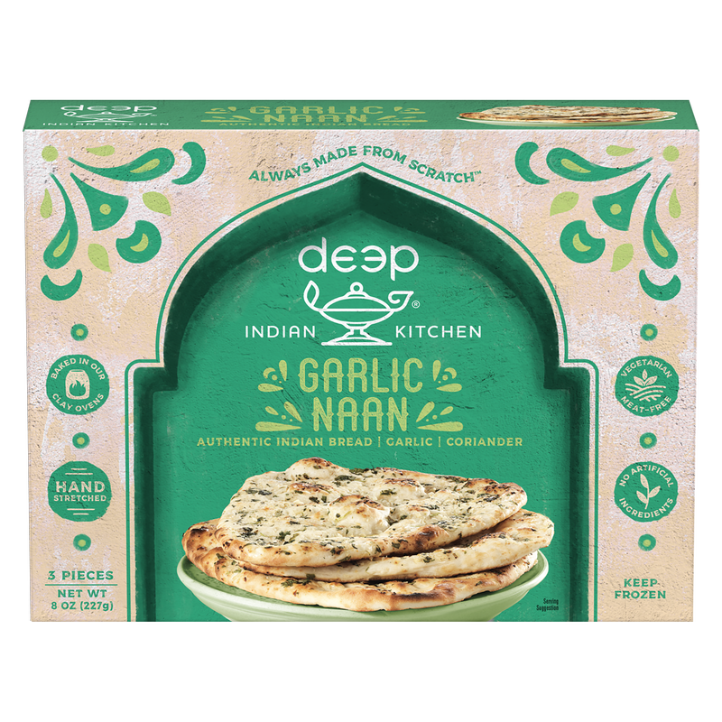 Deep Indian Kitchen Garlic Naan 8oz - Deep Indian Kitchen – BevMo!