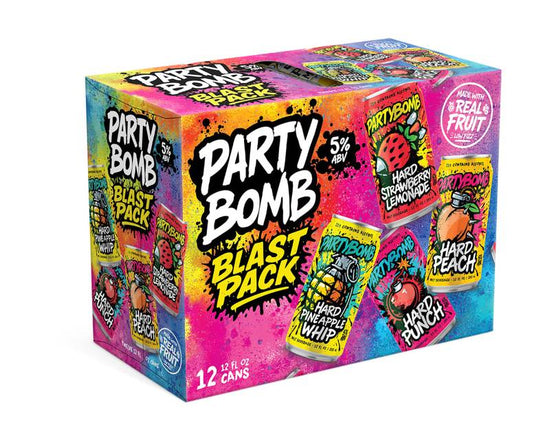 Partybomb Blast Pack Variety Pack 12pk 12oz Can 5% ABV - Party Bomb ...