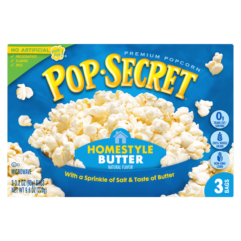 Pop Secret Homestyle Butter Microwavable Popcorn 3ct 9.6oz - Pop Secret ...