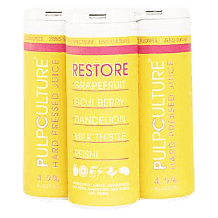 Pulp Culture Hard Pressed Juice RESTORE 4pk 12oz Can - BevMo! – BevMo!