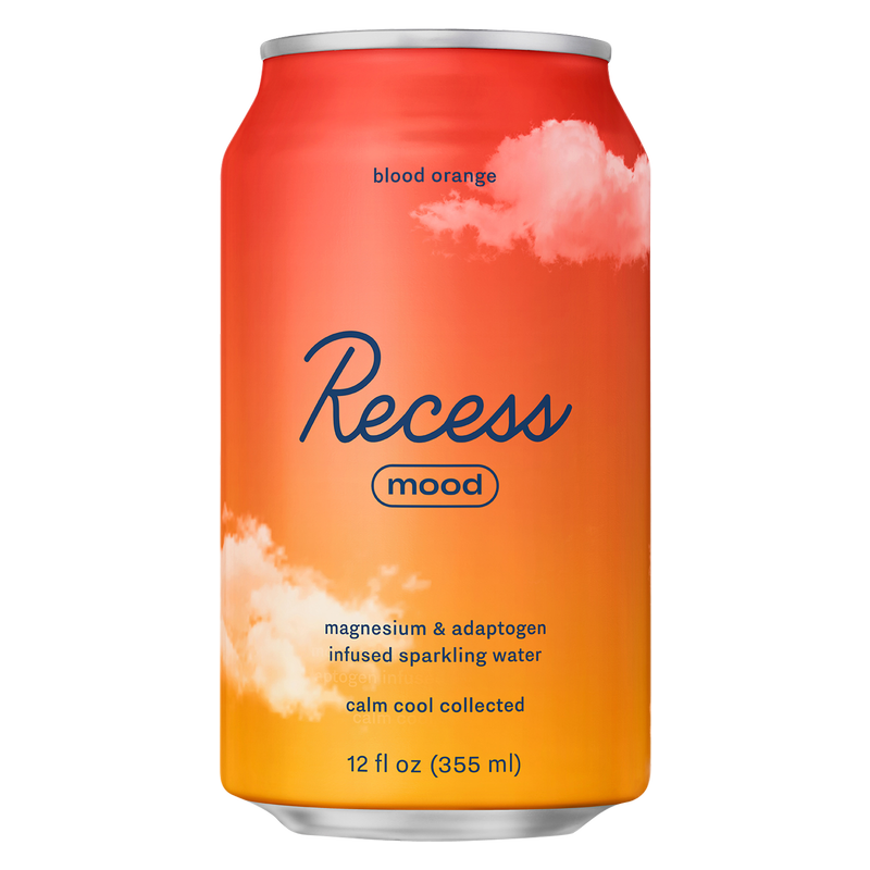 Recess Mood Infused Blood Orange Sparkling Water 12oz Can - Recess – BevMo!