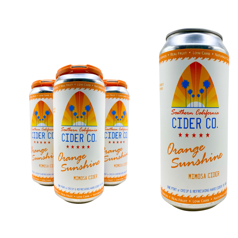 Southern California Cider Orange Sunshine - Mimosa Cider 4pk 16oz Can 5 ...