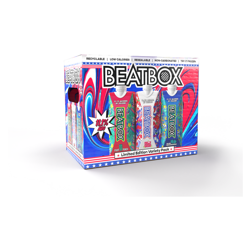 Beatbox Red White and Blue Party Box 6pk 500ml 11.1% ABV - BeatBox – BevMo!