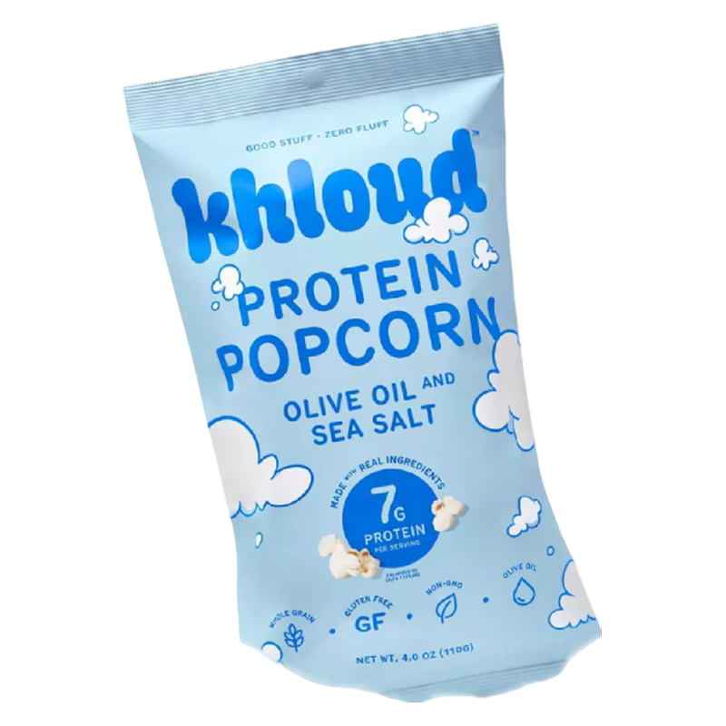 Khloud Protein Popcorn – Olive Oil and Sea Salt, 4oz - Khloud – BevMo!