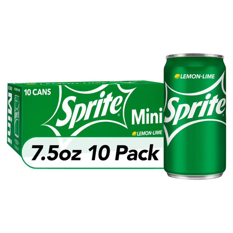 Sprite 10pk 7.5oz Mini Can - Sprite – BevMo!