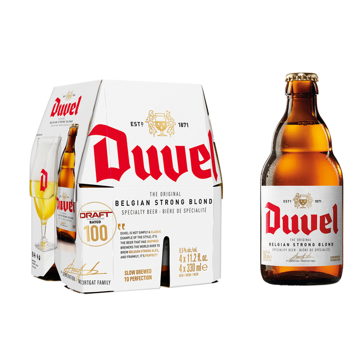 Duvel Belgian Ale 4pk 11.2oz Btl 8.5% ABV - Duvel – BevMo!