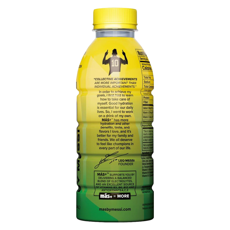 Más+ by Messi Limón Lime League 16.9oz Btl - MÁS+ – BevMo!