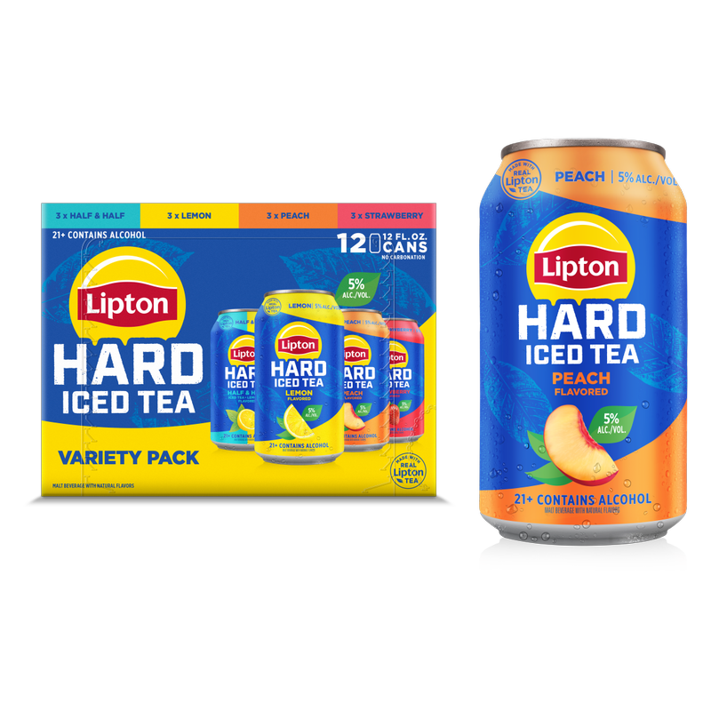 Lipton Hard Iced Tea Variety Pack 12pk 12oz Can 5% ABV - Lipton Hard ...