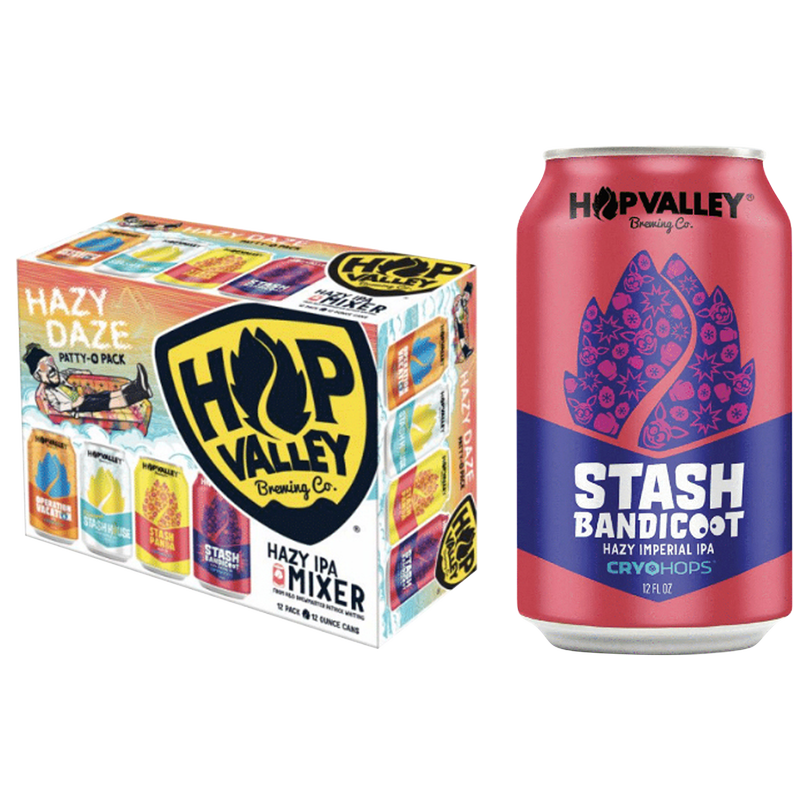 Hop Valley Hazy Daze Hazy IPA Variety Mixer 12pk 12oz Can ABV Varies ...