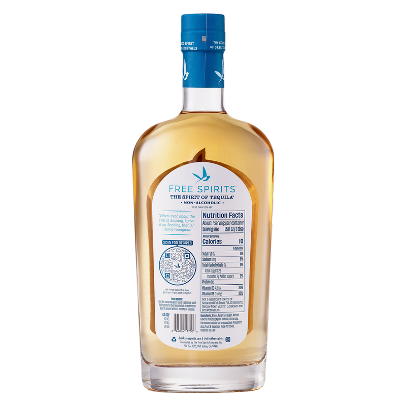 Free Spirits Non-Alcoholic Tequila 750ml - Unknown – BevMo!