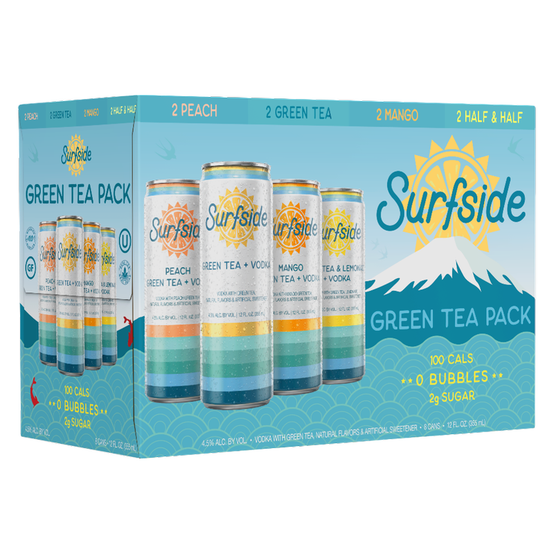 Surfside Green Tea Variety Pack 8pk 12oz Can - Surfside – BevMo!