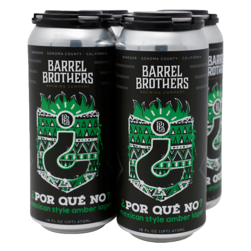 Barrel Brothers Por Que No? Mexican Lager 4pk 16oz - Barrel Brothers ...